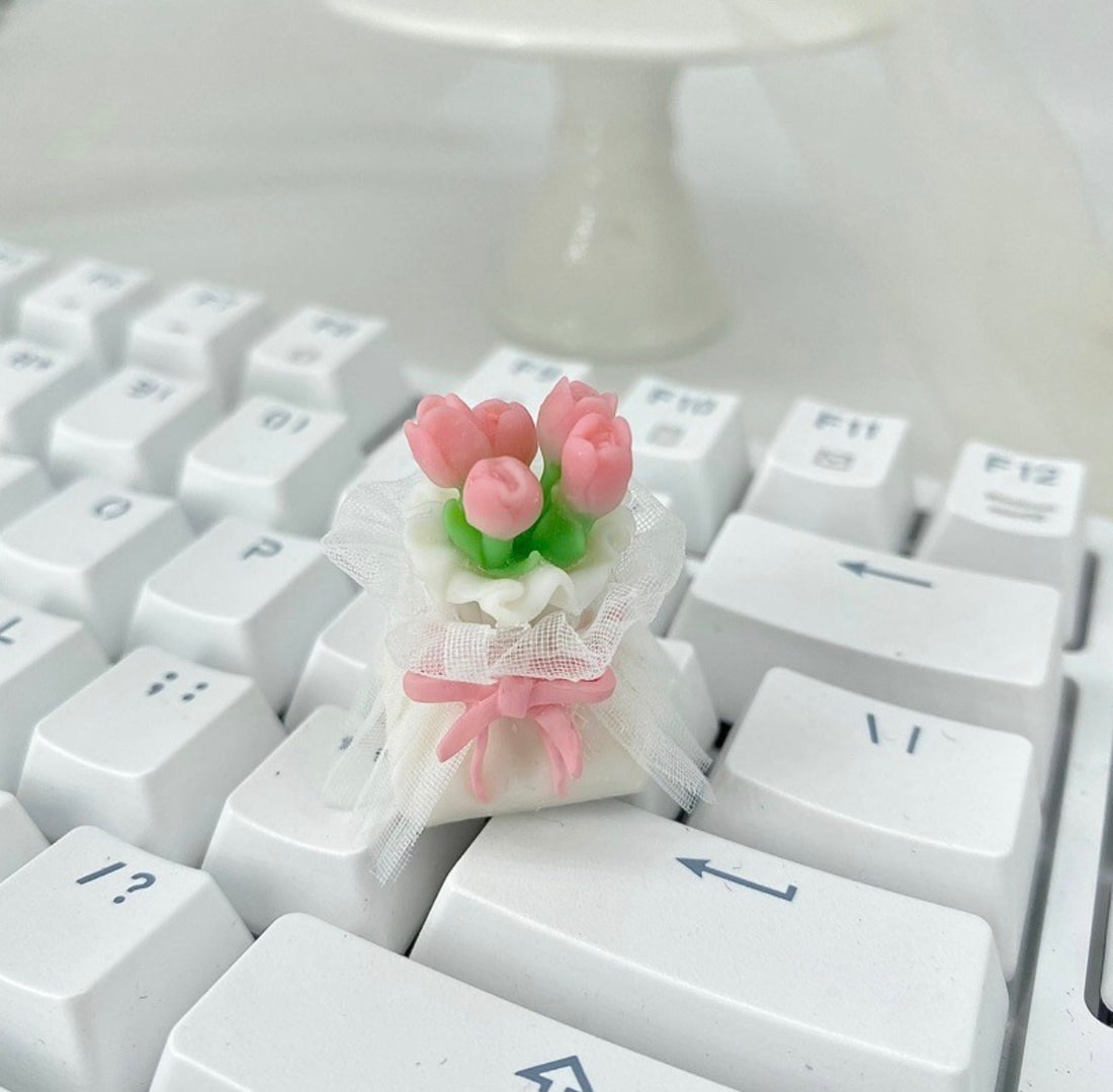 A bouquet of flowers Custom keycaps Artisan keycap – AiheyStudio