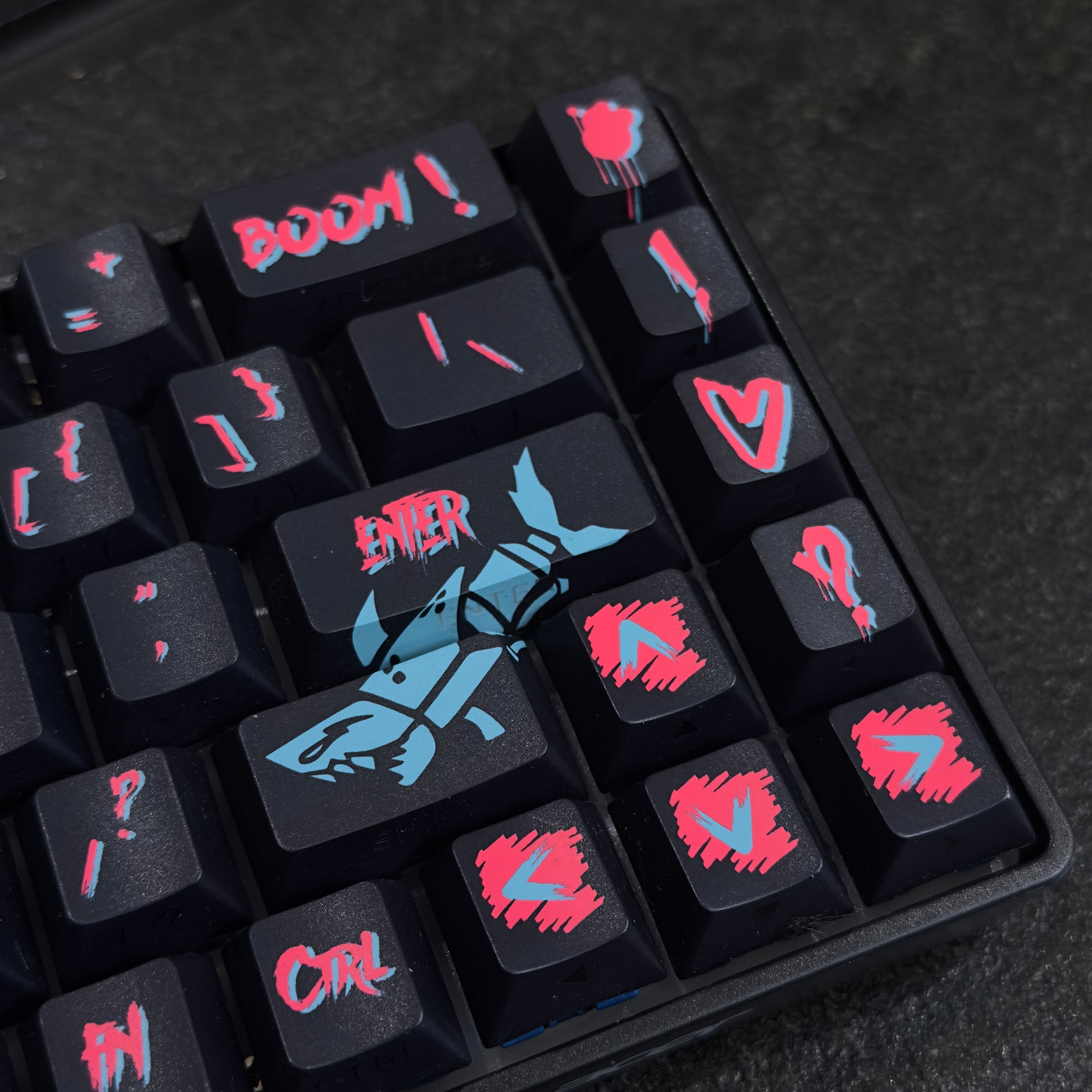 New Jinx keyboard with Keycap Set Wireless 68-key layout Mechanical ke ...