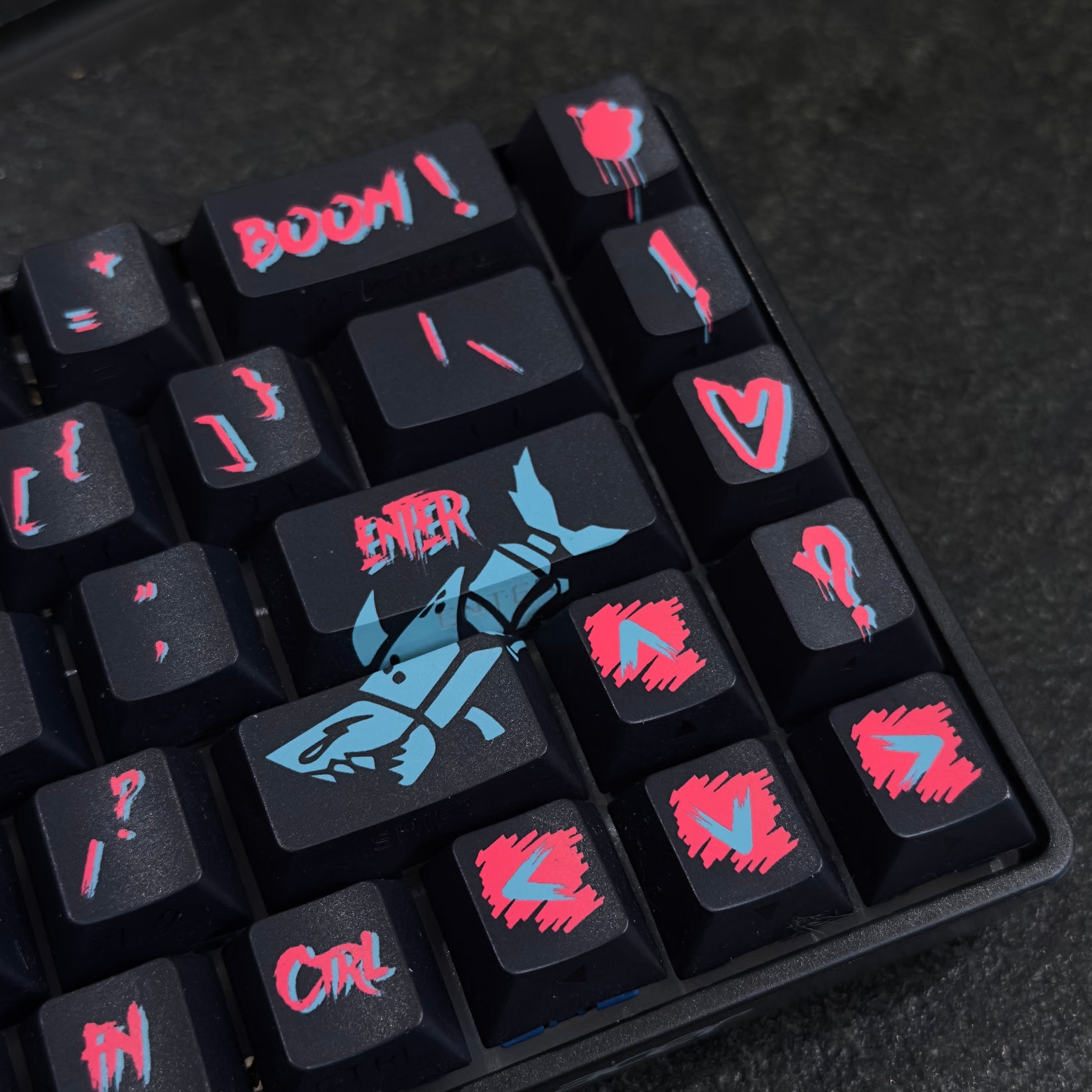 New Jinx keyboard with Keycap Set Wireless 68-key layout Mechanical ke ...